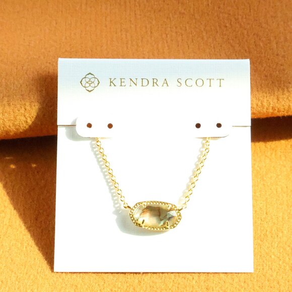 Kendra Scott | Jewelry | Kendra Scott Elisa Gold Abalone Shell Necklace ...